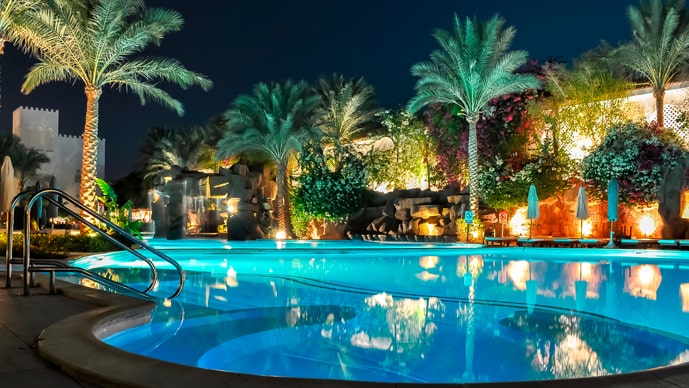Color LED Accent Lighting for Resorts - Haven Lighting