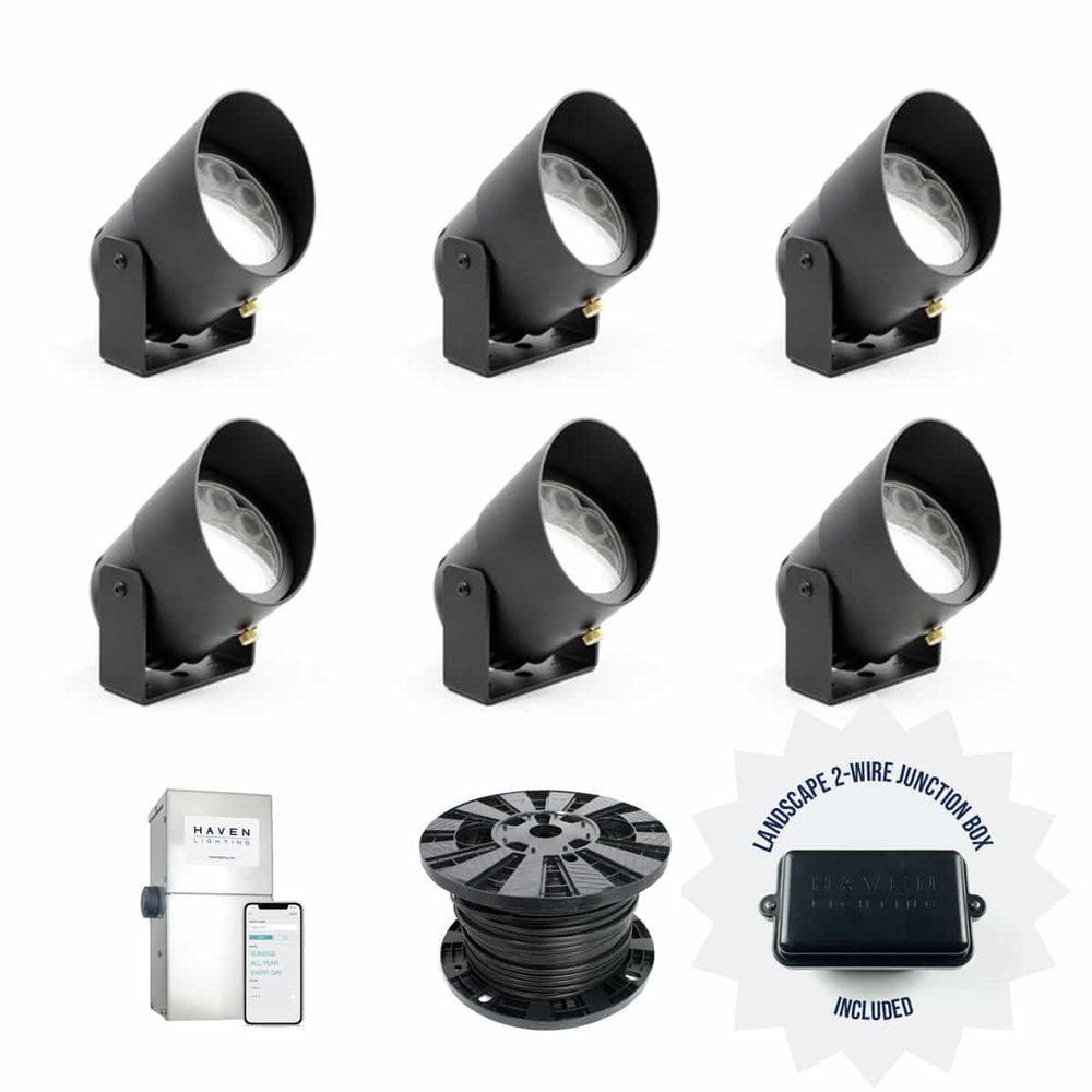 Smart Phone Controlled System with Adjustable White 6-Up Light Package ...