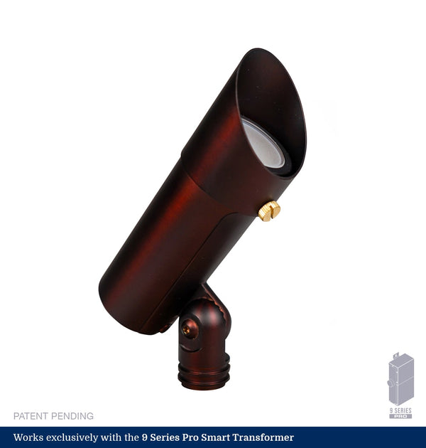 9 Series Pro Full Color 2-Inch Bourbon Brass LED Up Lights - Haven Lighting