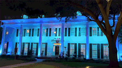 Sorority and Frat House Color Changing Outdoor Lighting - Haven Lighting